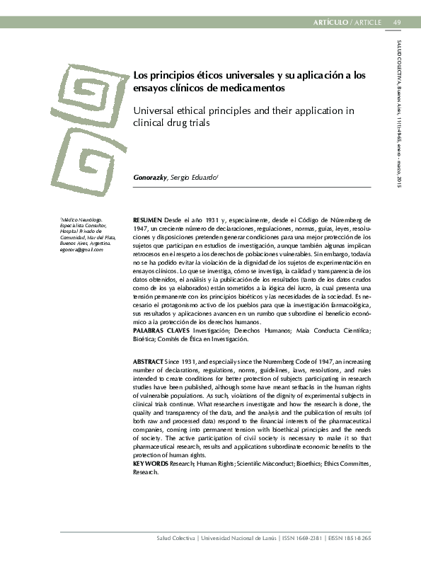 Universal Ethical Principles