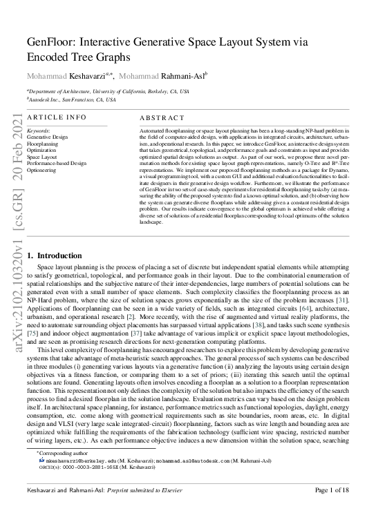 (PDF) GenFloor: Interactive generative space layout system via encoded tree graphs