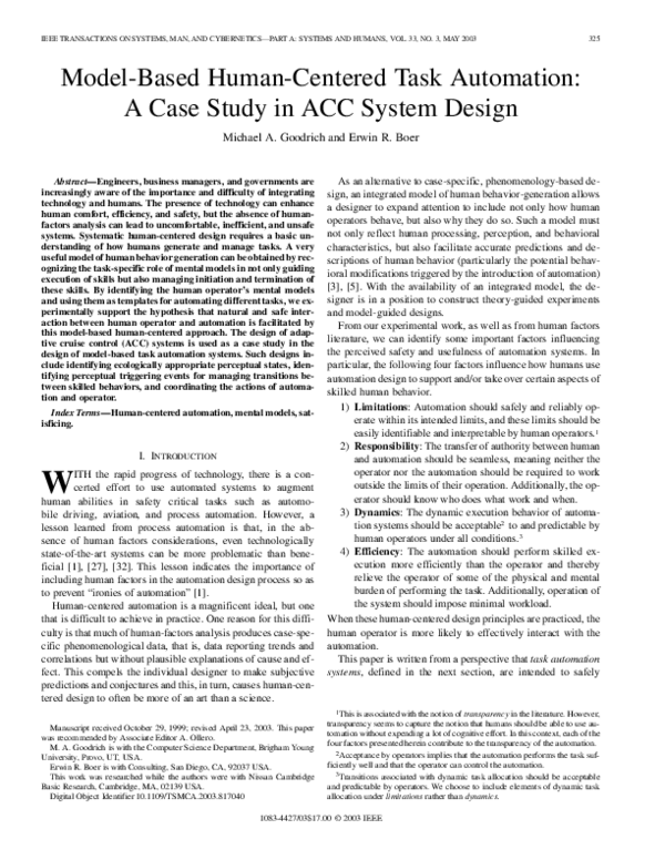 (PDF) Model-based human-centered task automation: A case study in ACC ...