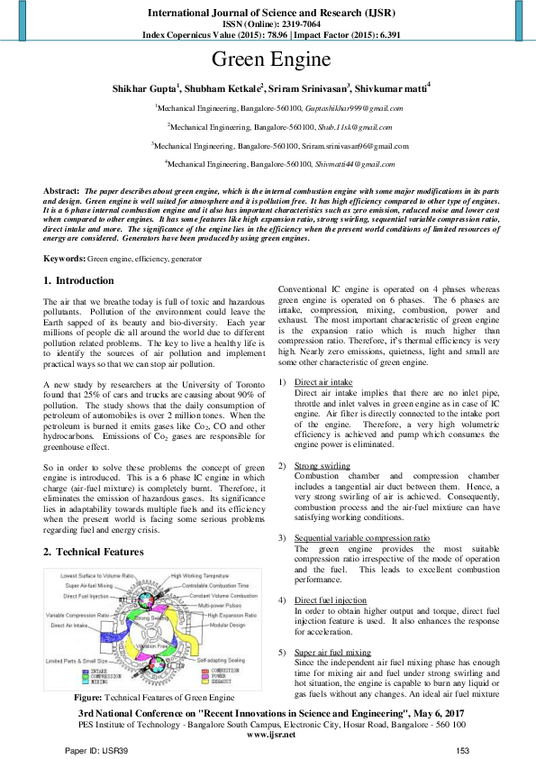 (PDF) Green Engine