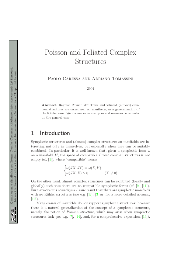 (PDF) Complex Foliated Tori and Their Moduli Spaces