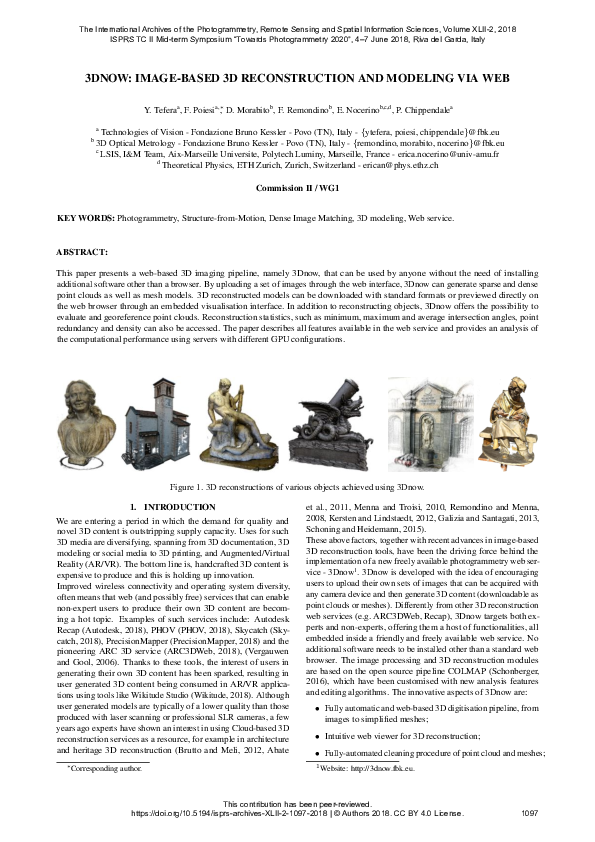 (PDF) 3DNOW: Image-Based 3D Reconstruction and Modeling via Web