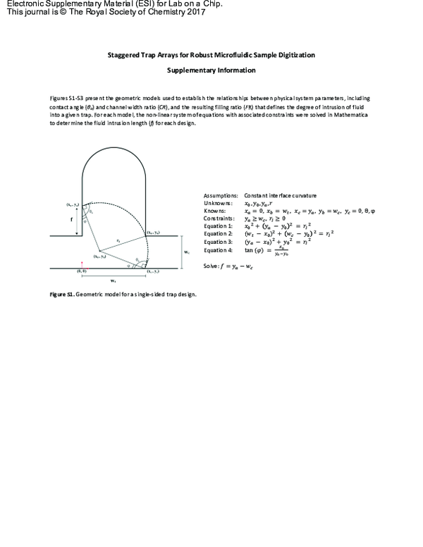 (PDF) Staggered trap arrays for robust microfluidic sample digitization
