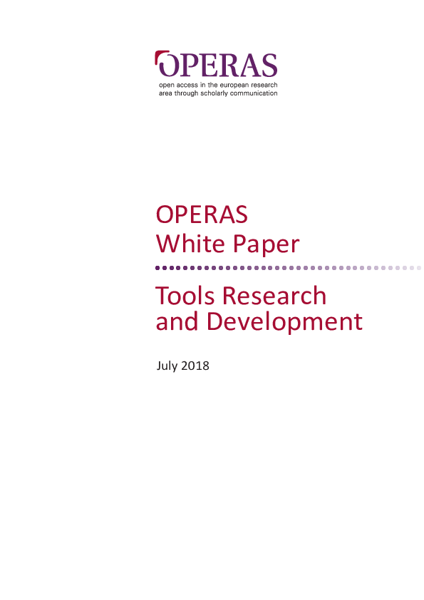 (PDF) OPERAS Tools Research and Development White Paper | Heather ...