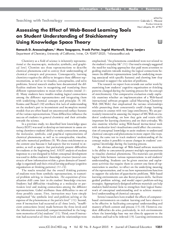 (PDF) Assessing the Effect of Web-Based Learning Tools on Student ...