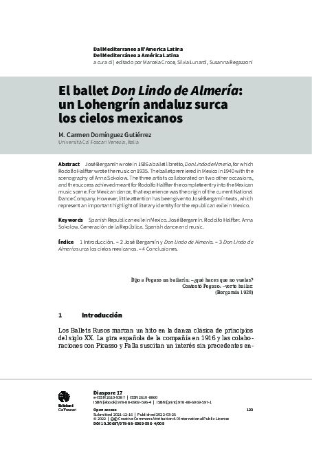 (PDF) El ballet Don Lindo de Almería: un Lohengrín andaluz surca los ...