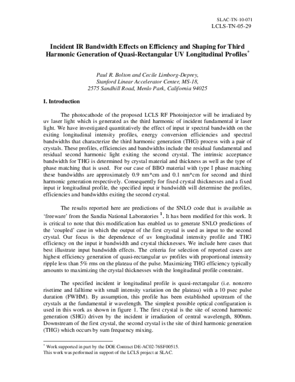 (PDF) Incident IR Bandwidth Effects on Efficiency and Shaping for Third ...