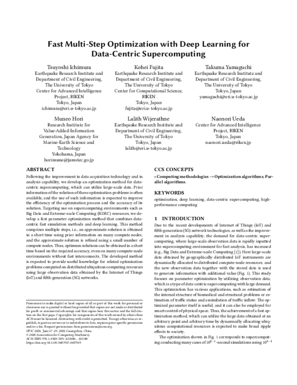 (PDF) Fast Multi-Step Optimization with Deep Learning for Data-Centric ...