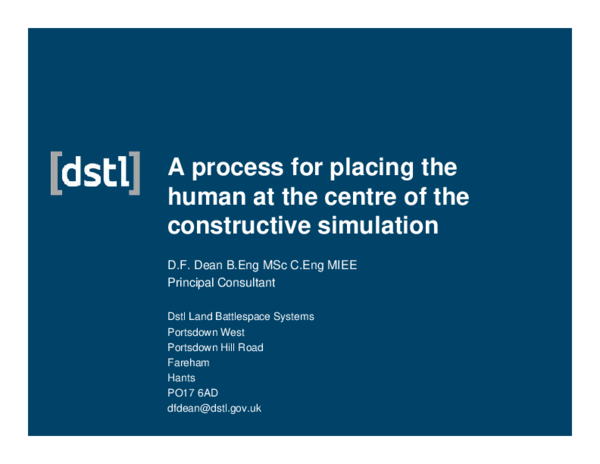 (PDF) A process for placing the human at the centre of the constructive ...