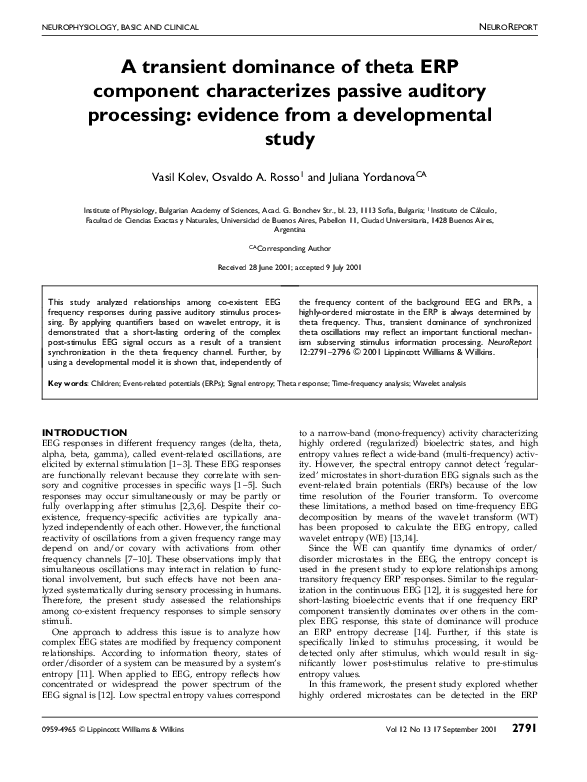 (PDF) A transient dominance of theta ERP component characterizes passive auditory processing ...