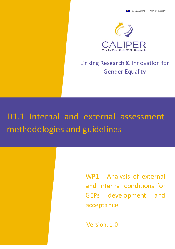 (PDF) D1.1 Internal and external assessment methodologies and guidelines