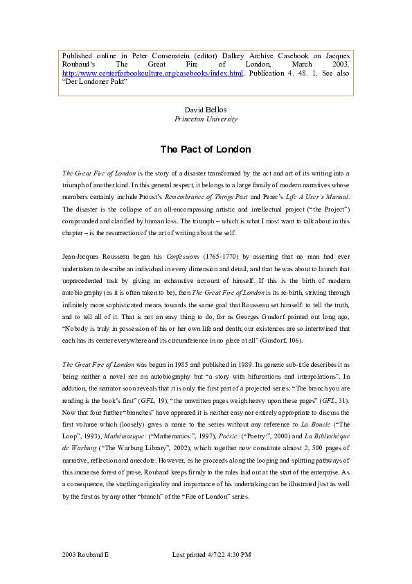 (PDF) The Pact of London