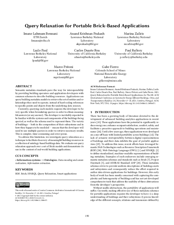 (PDF) Query relaxation for portable brick-based applications
