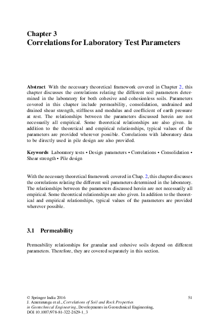 (PDF) Correlations for Laboratory Test Parameters
