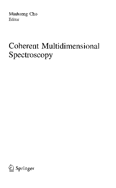 (PDF) Coherent Multidimensional Spectroscopy