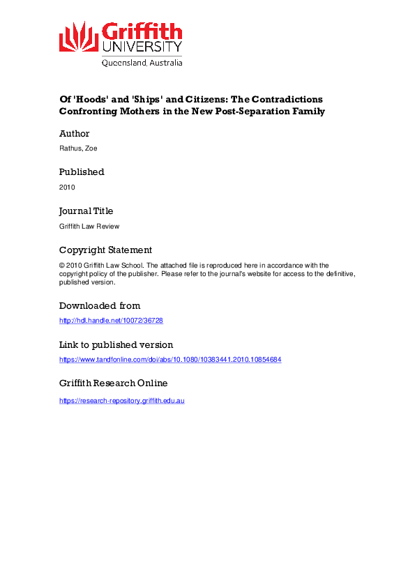 (PDF) Of ‘Hoods’ and ‘Ships’ and Citizens | Zoe Rathus - Academia.edu