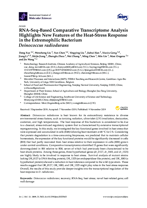 (PDF) RNA-Seq-Based Comparative Transcriptome Analysis Highlights New ...