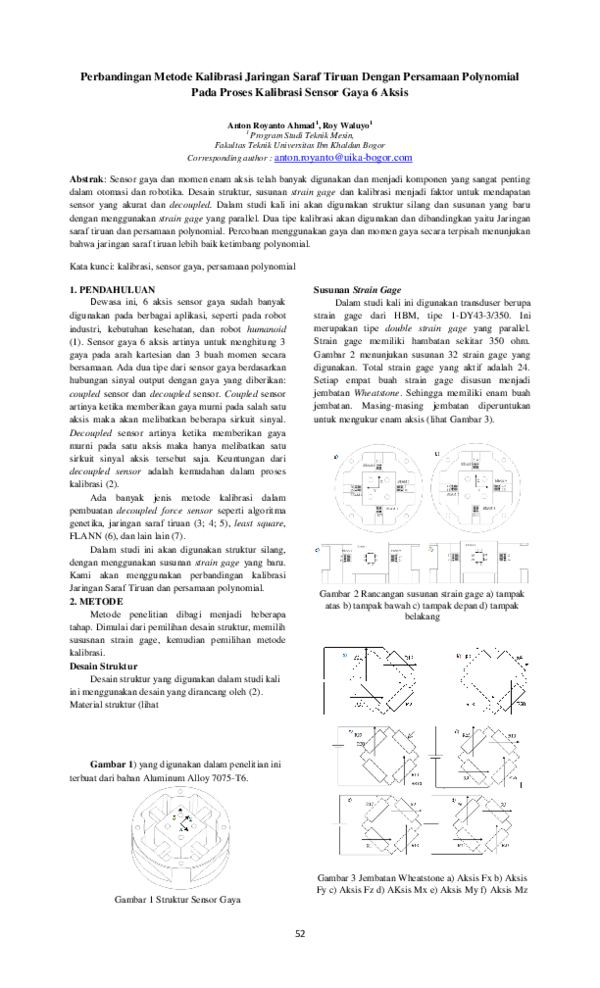 (PDF) Perbandingan Metode Kalibrasi Jaringan Saraf Tiruan Dengan Persamaan Polynomial Pada ...