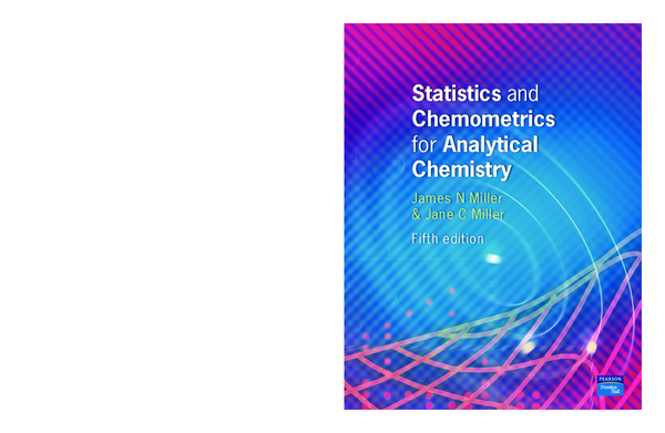 (PDF) Statistics and Chemometrics for Analytical Chemistry