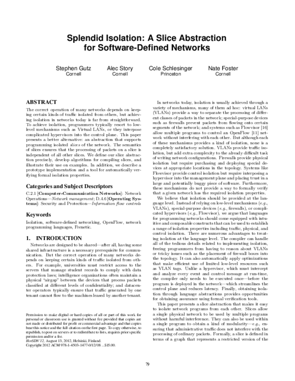 (PDF) Splendid isolation