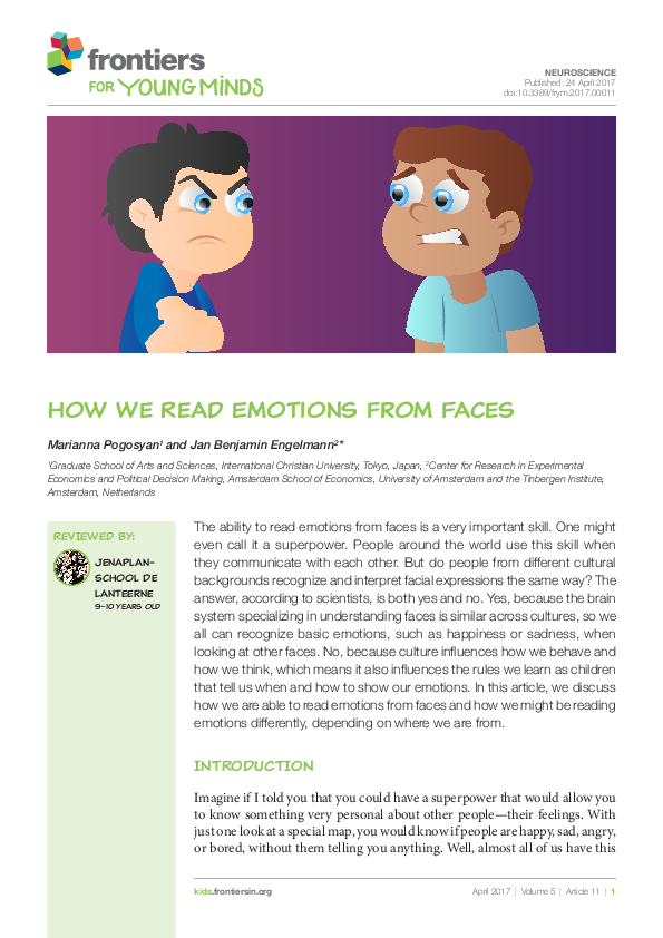 (PDF) How We Read Emotions from Faces