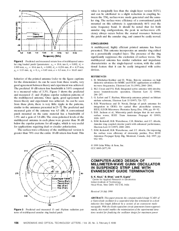 (PDF) Computer-aided design of millimeter-wave Gunn oscillator in ...