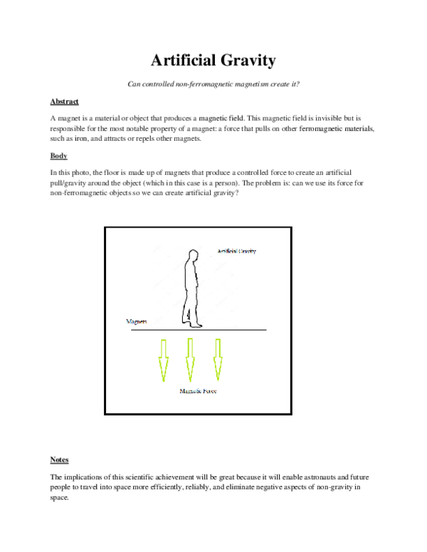 (PDF) Artificial Gravity