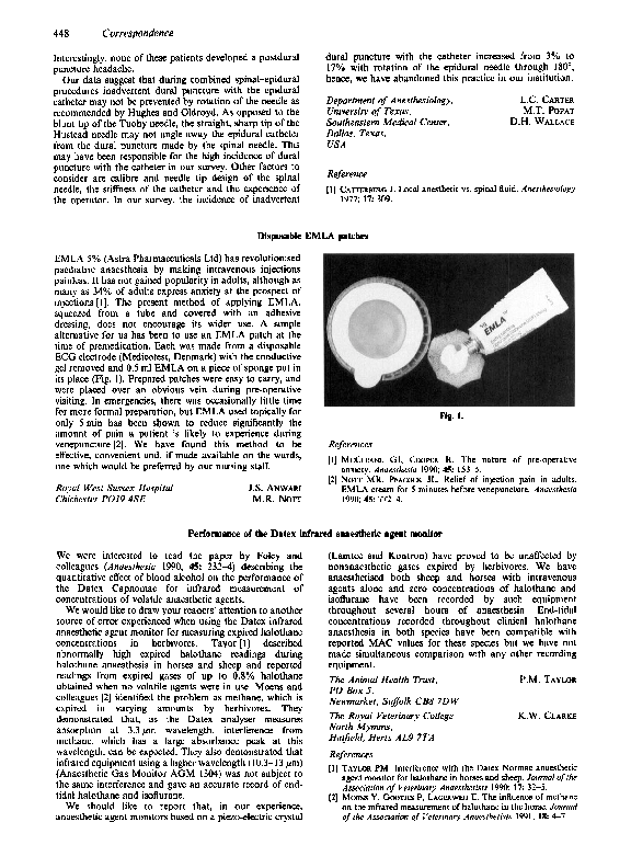 (PDF) Disposable EMLA patches