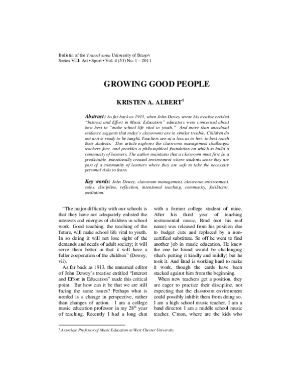 (PDF) Growing Good People