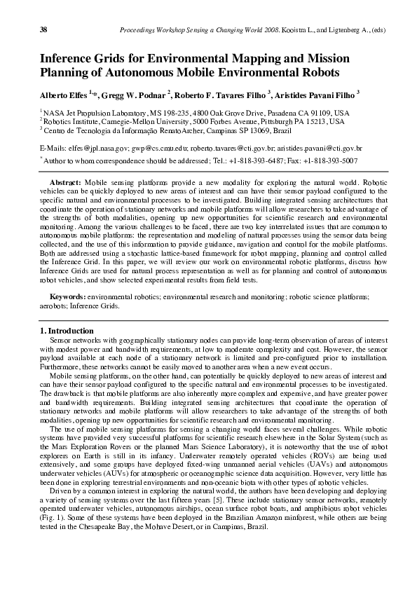 (PDF) Inference grids for environmental mapping and mission planning of ...