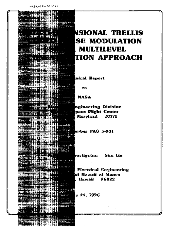 (PDF) Multidimensional trellis coded phase modulation using a multilevel concatenation approach ...