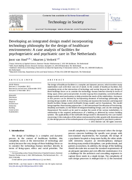 (PDF) Developing an integrated design model incorporating technology ...