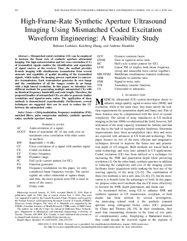High-Frame-Rate Synthetic Aperture Ultrasound Imaging Using Mismatched ...