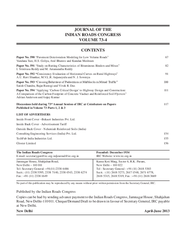 (PDF) Pavement Deterioration Modeling for Low Volume Roads