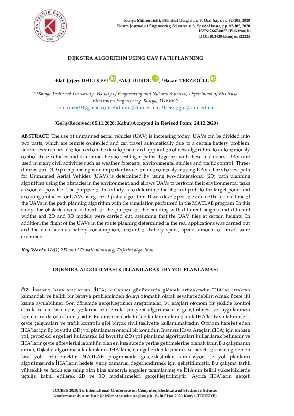 Pdf Dijkstra Algorithm Using Uav Path Planning