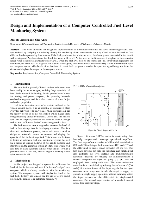 (PDF) Design and Implementation of Computer Controlled Aircraft (Cca ...
