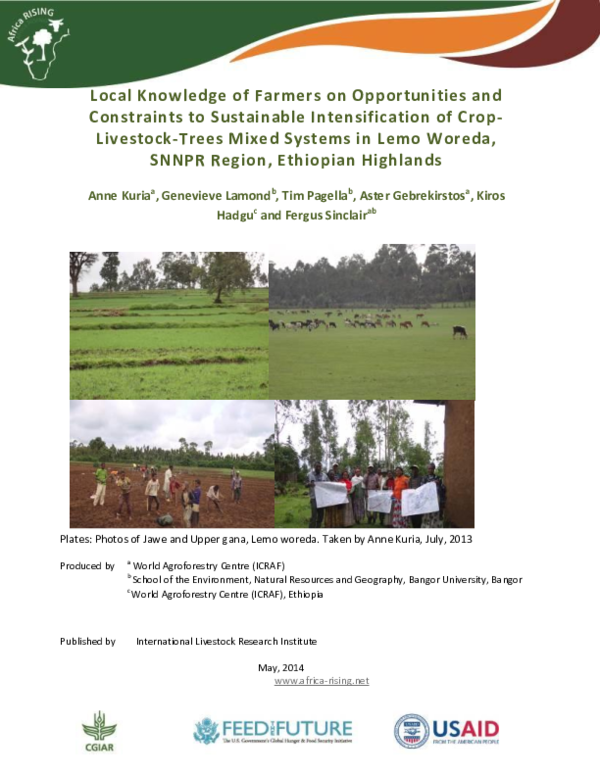 (PDF) Smallholder Farmers Local Knowledge on Opportunities and ...