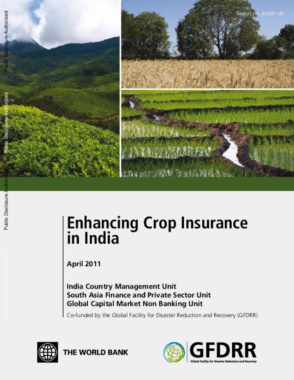 (PDF) Enhancing Crop Insurance in India
