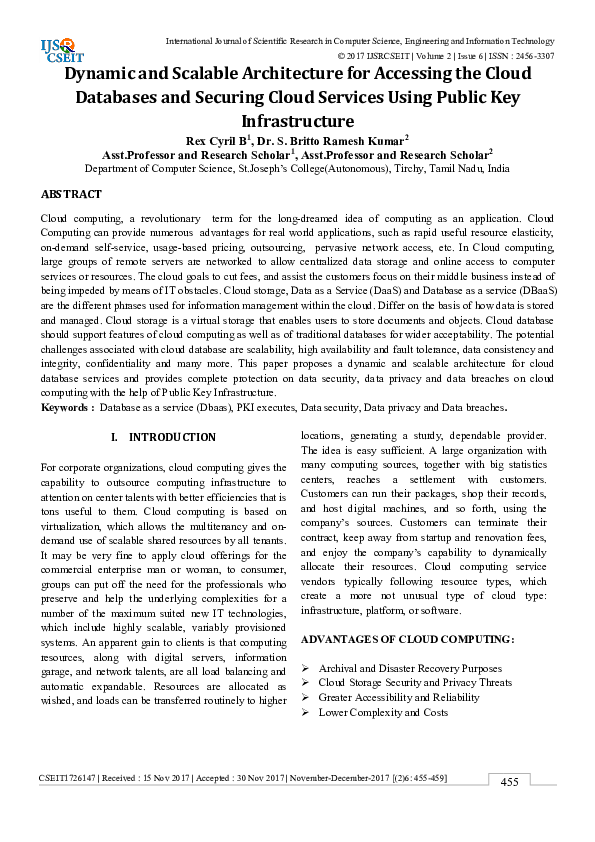 (PDF) Dynamic and Scalable Architecture for Accessing the Cloud ...