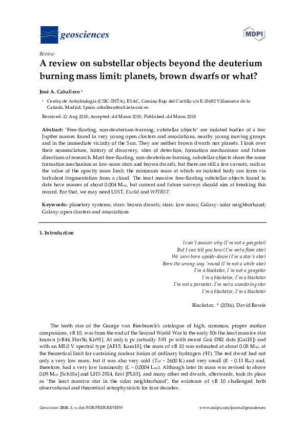 (PDF) A review on substellar objects beyond the deuterium burning mass ...