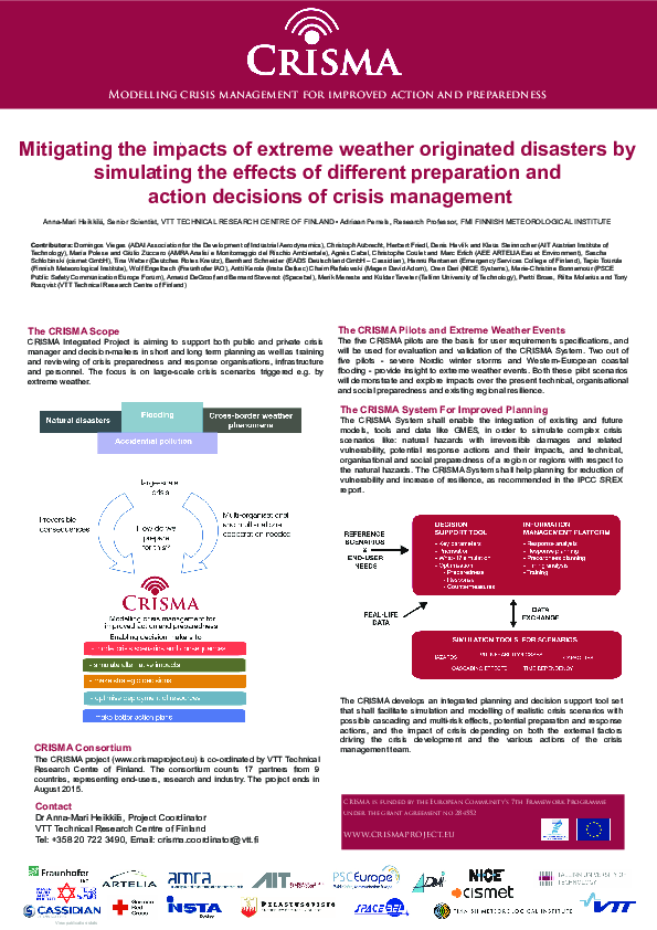 (PDF) Mitigating the impacts of extreme weather originated disasters by ...