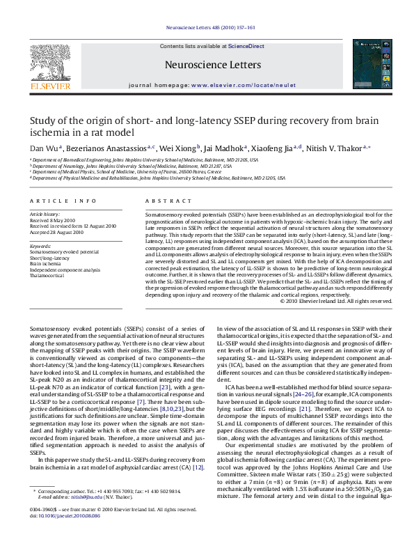 (PDF) Study of the origin of short- and long-latency SSEP during ...