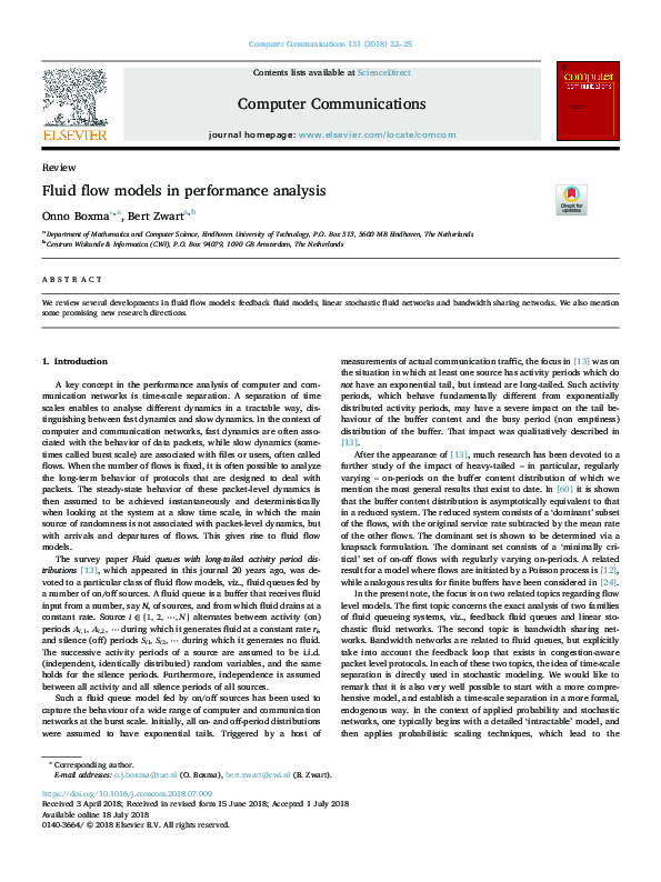(PDF) Fluid flow models in performance analysis