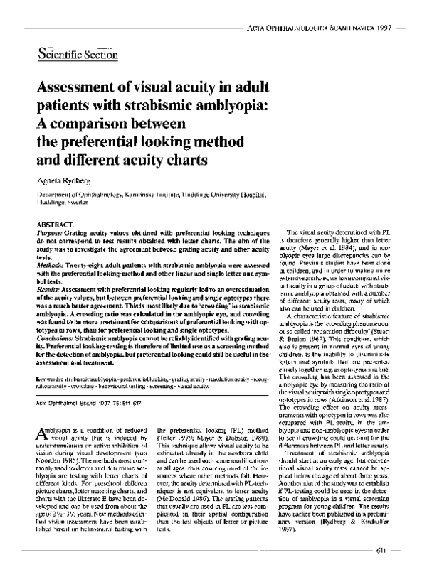 (PDF) Assessment of visual acuity in adult patients with strabismic amblyopia: A comparison ...