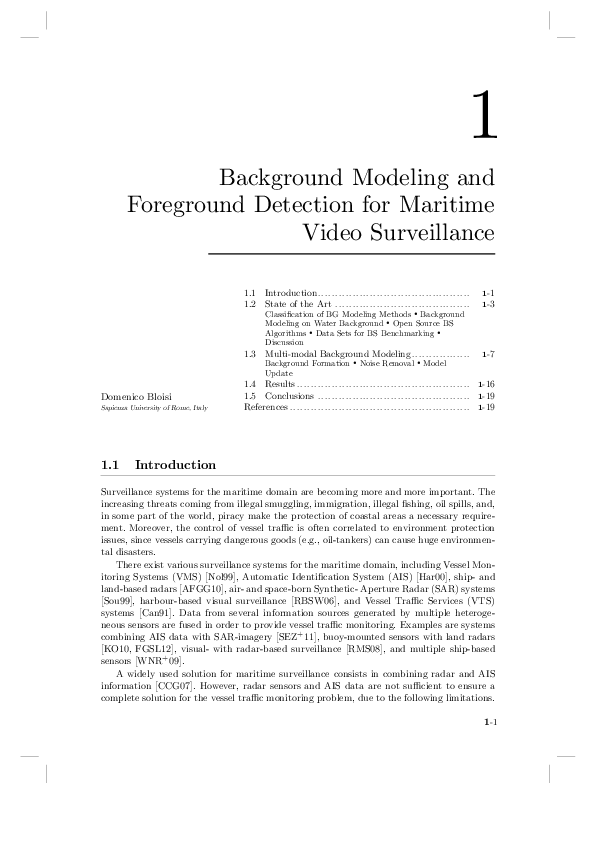 Pdf Background Modeling And Foreground Detection For Video Surveillance