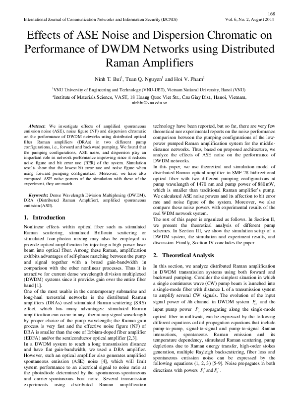 (PDF) Effects of ASE Noise and Dispersion Chromatic on Performance of ...