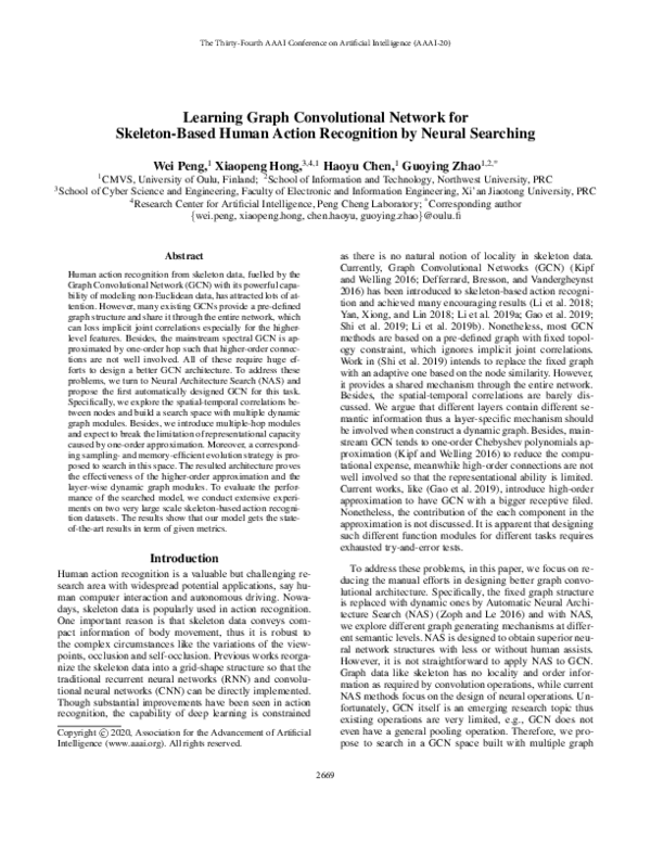 (PDF) Learning Graph Convolutional Network for Skeleton-Based Human Action Recognition by Neural ...