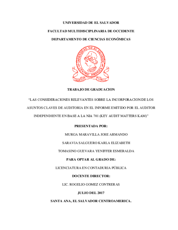 (PDF) Vice-Rector Acadmico Vice-Rector Administrativo MSC Claudia Maria Melgar De Zambrana ...