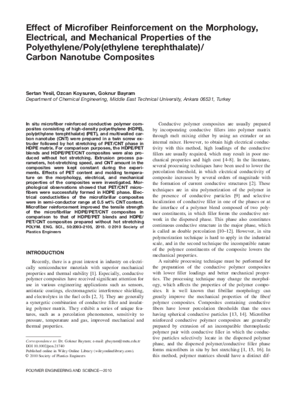(PDF) Effect of microfiber reinforcement on the morphology, electrical ...