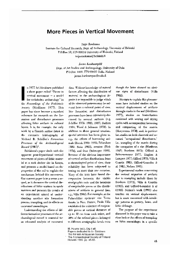 (PDF) More pieces in vertical movement
